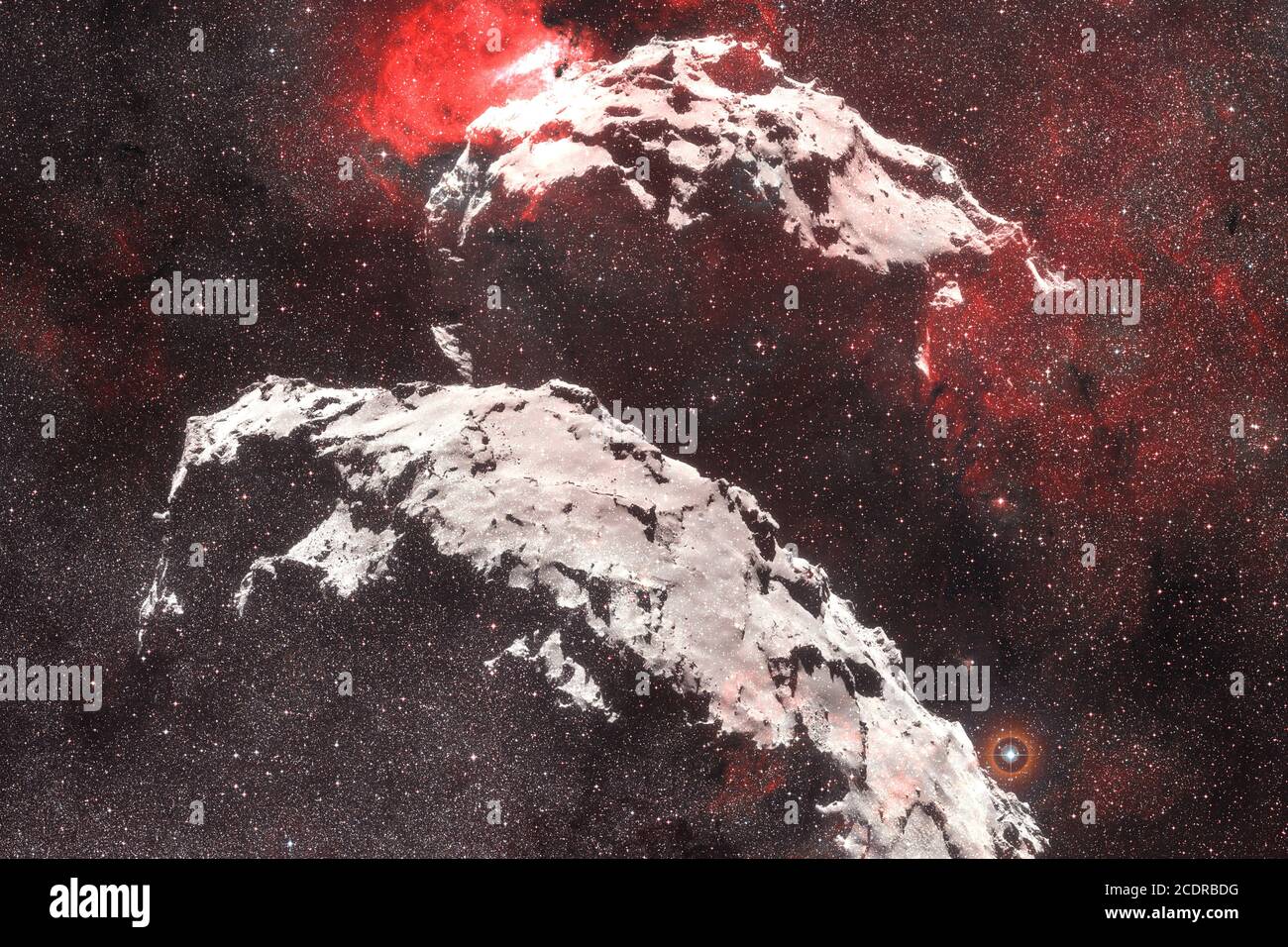 Comet 67P Churyumov-Gerasimenko. Awesome print for wallpaper. Elements ...