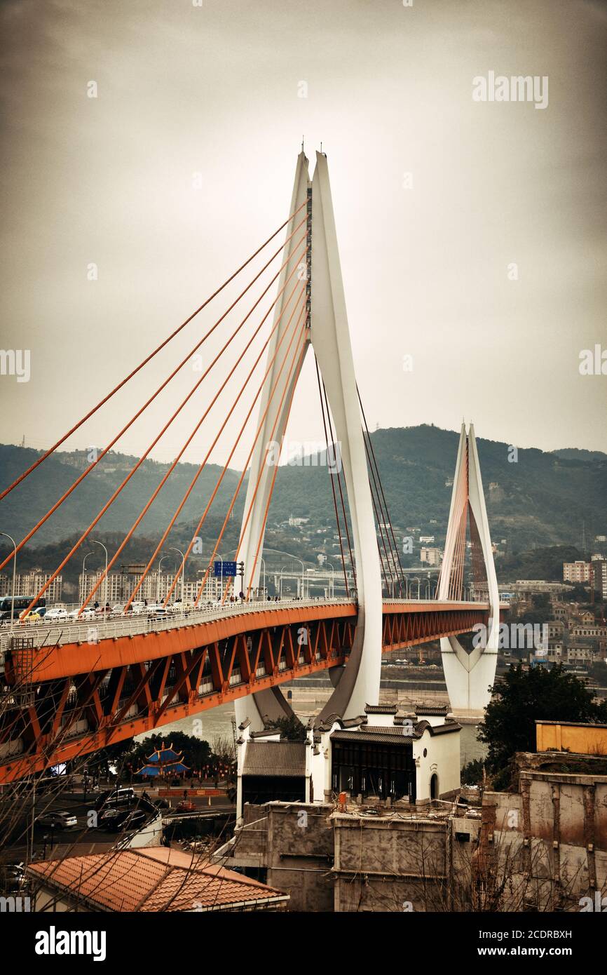 Bridge and city urban architecture in Chongqing, China Stock Photo - Alamy
