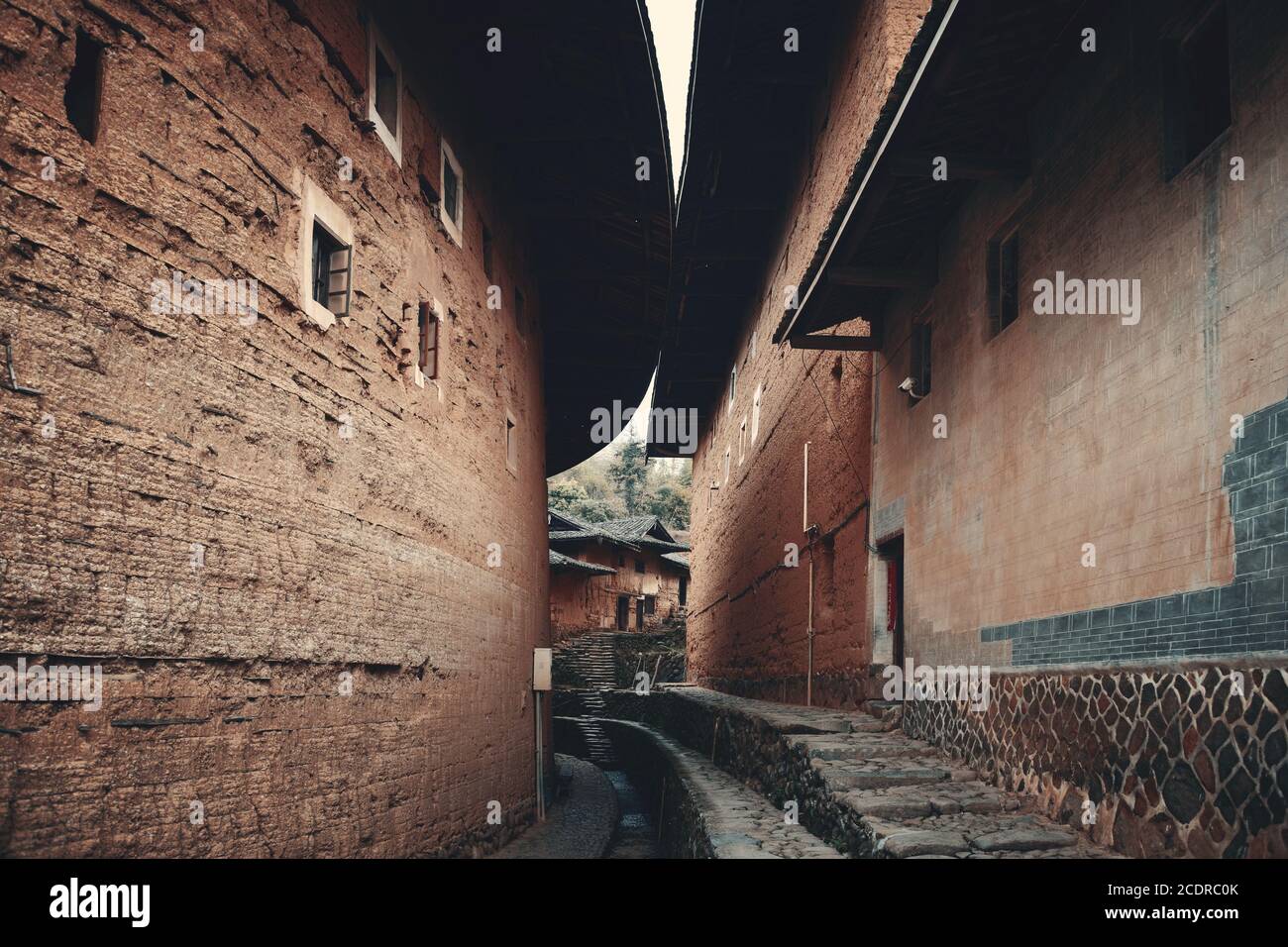 Traditional Tulou building is the unique dwellings of Hakka in Fujian ...