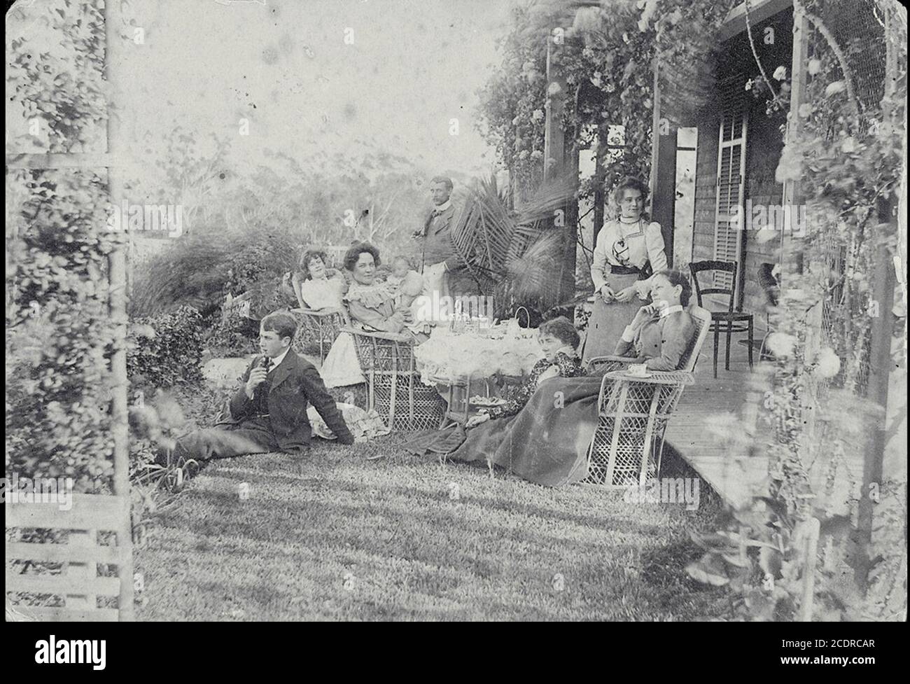 1940s tea party black and white hi-res stock photography and images - Alamy