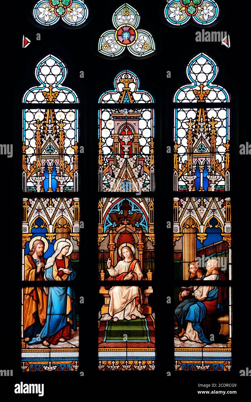 Stain glass patterns in Prague in Czech Republic Stock Photo - Alamy