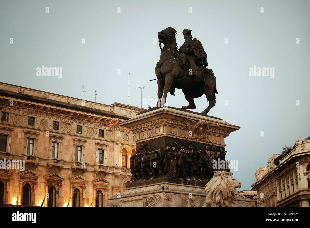 The Monument to King Victor Emmanuel II at Cathedral Square or Piazza ...