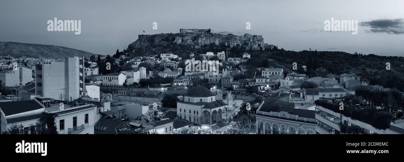 Athens skyline rooftop view panorama, Greece Stock Photo - Alamy