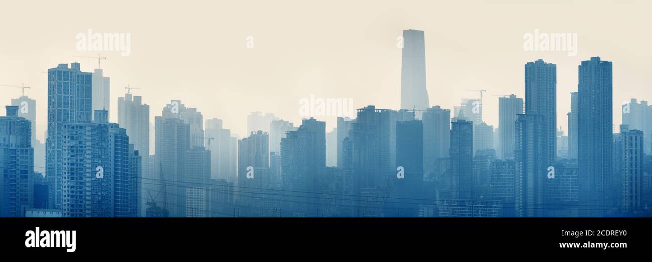 Chongqing urban architecture and city skyline panorama in China Stock ...