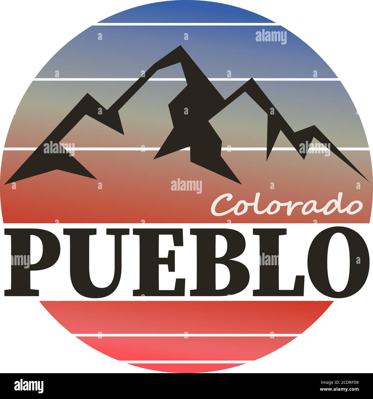 Grunge rubber stamp or label with text Pueblo, Colorado written inside ...