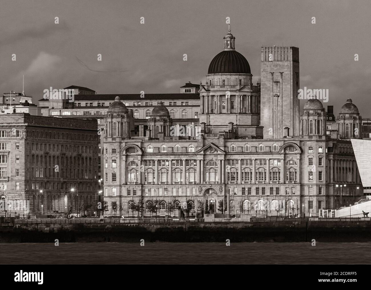 Liverpool skyline cityscape with buildings in England in United Kingdom ...