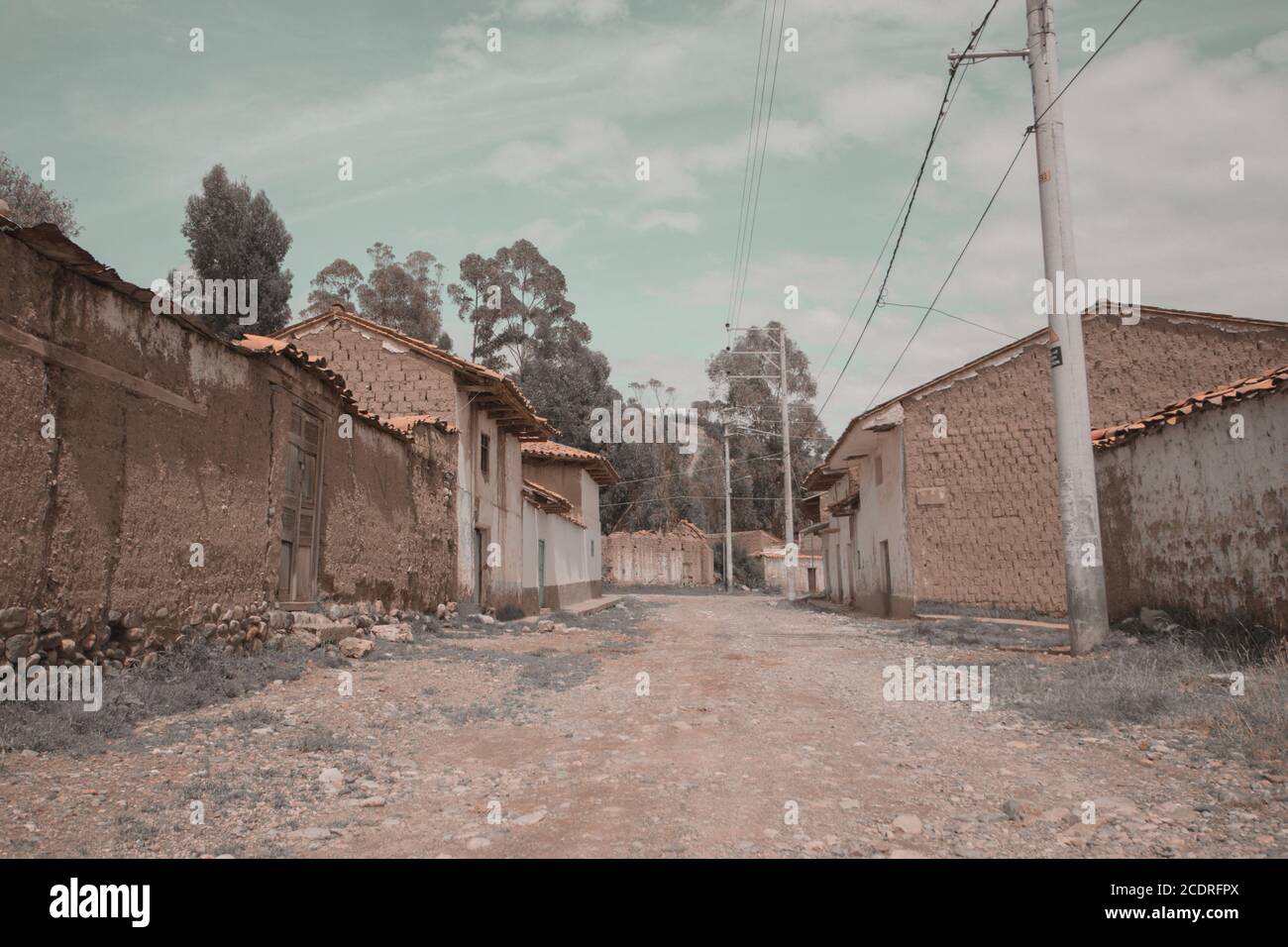 Little community in Peru, Huaraz Stock Photo - Alamy