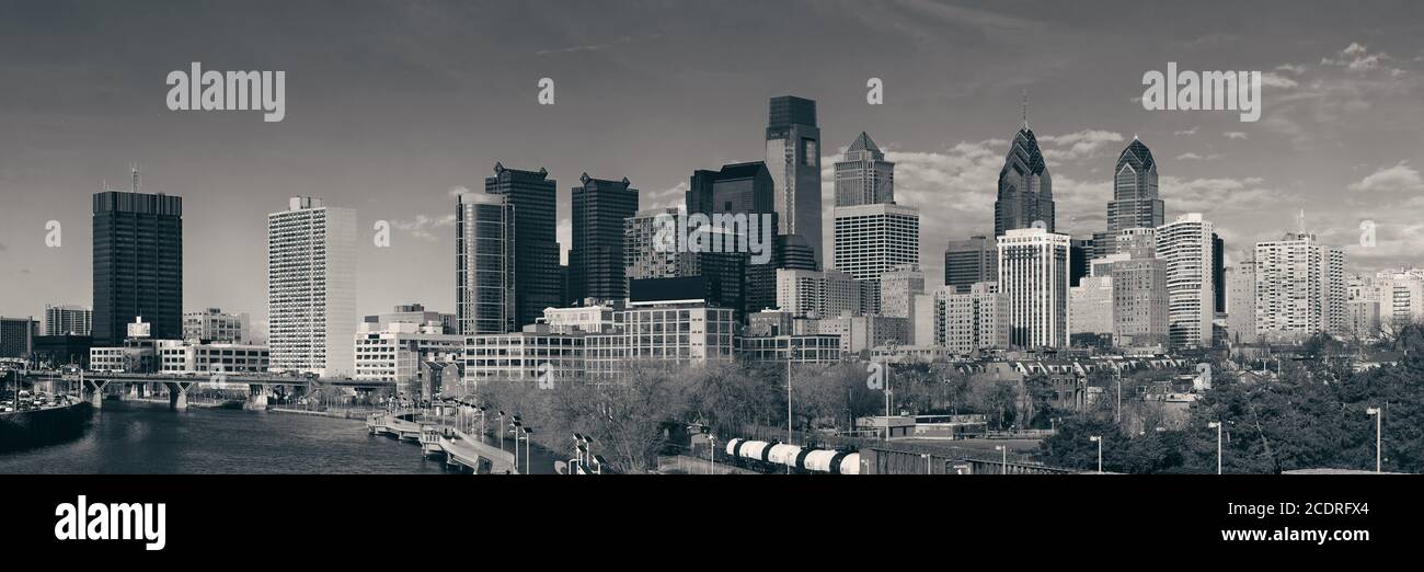 Philadelphia skyline with urban architecture Stock Photo - Alamy