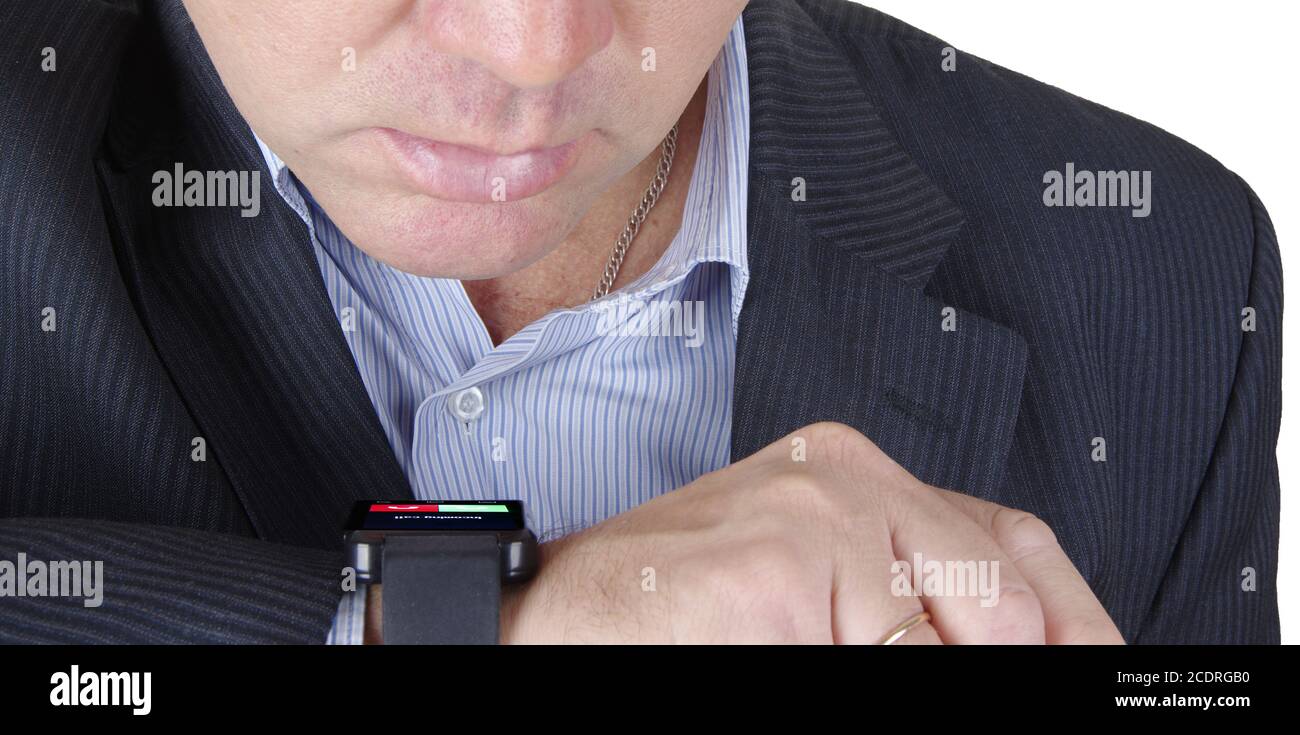 female hand with smart watch Stock Photo - Alamy