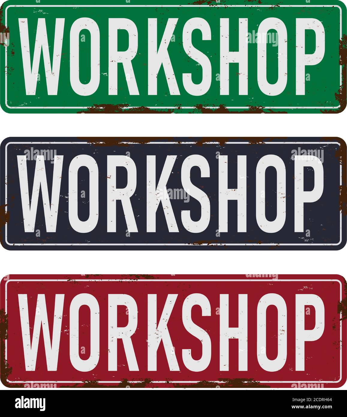 Stamp set with text workshop inside,vector illustration Stock Vector ...