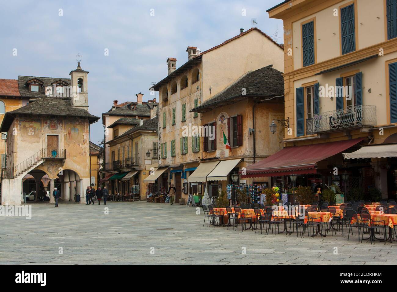 View of the town of Orta San Giulio Stock Photo - Alamy