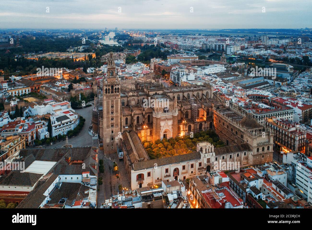 Seville cathedral aerial hi-res stock photography and images - Alamy