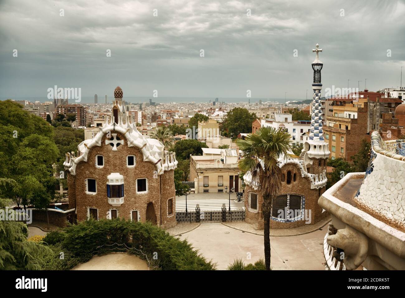 Park Guell is one of the architecture masterpieces of Antoni Gaudi in ...