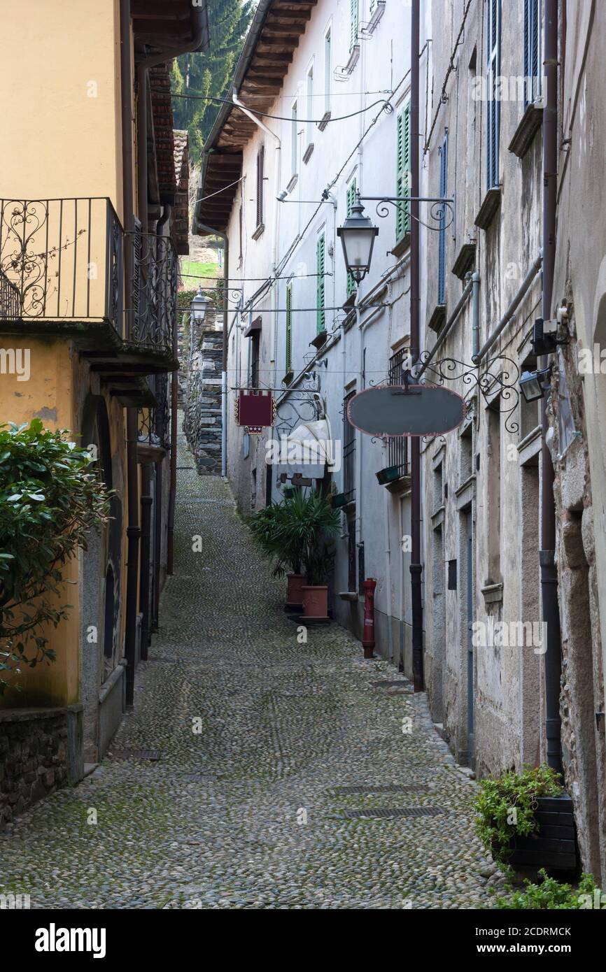 View of the town of Orta San Giulio Stock Photo - Alamy
