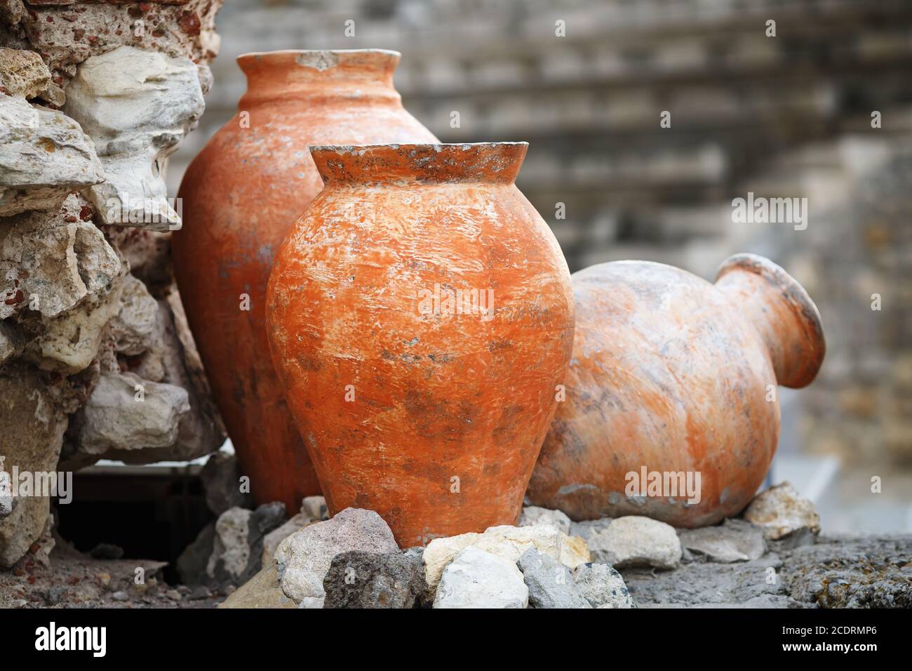 Ancient clay vases Stock Photo - Alamy