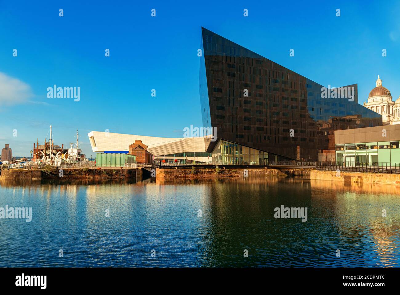 Royal Albert Dock with historical buildings in England, United Kingdom ...