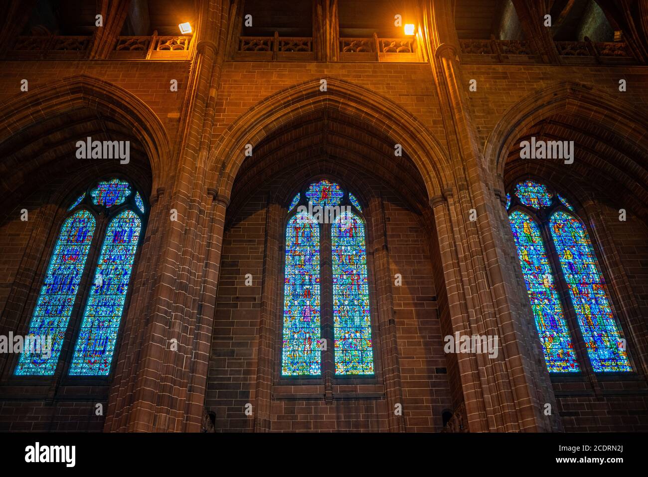 Liverpool Anglican Cathedral historical architecture closeup view in ...