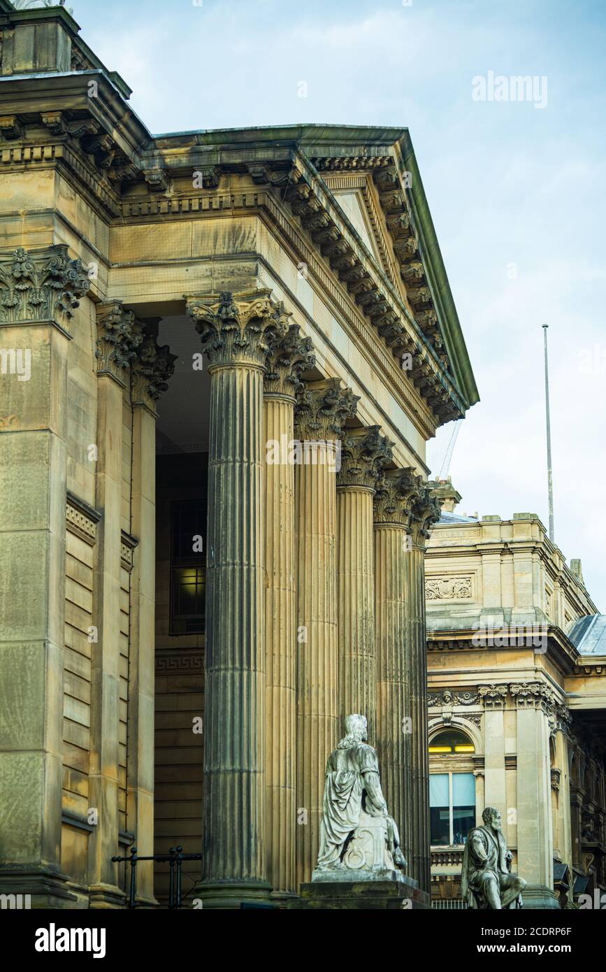 Liverpool Walker Art Gallery historical buildings closeup in England in ...
