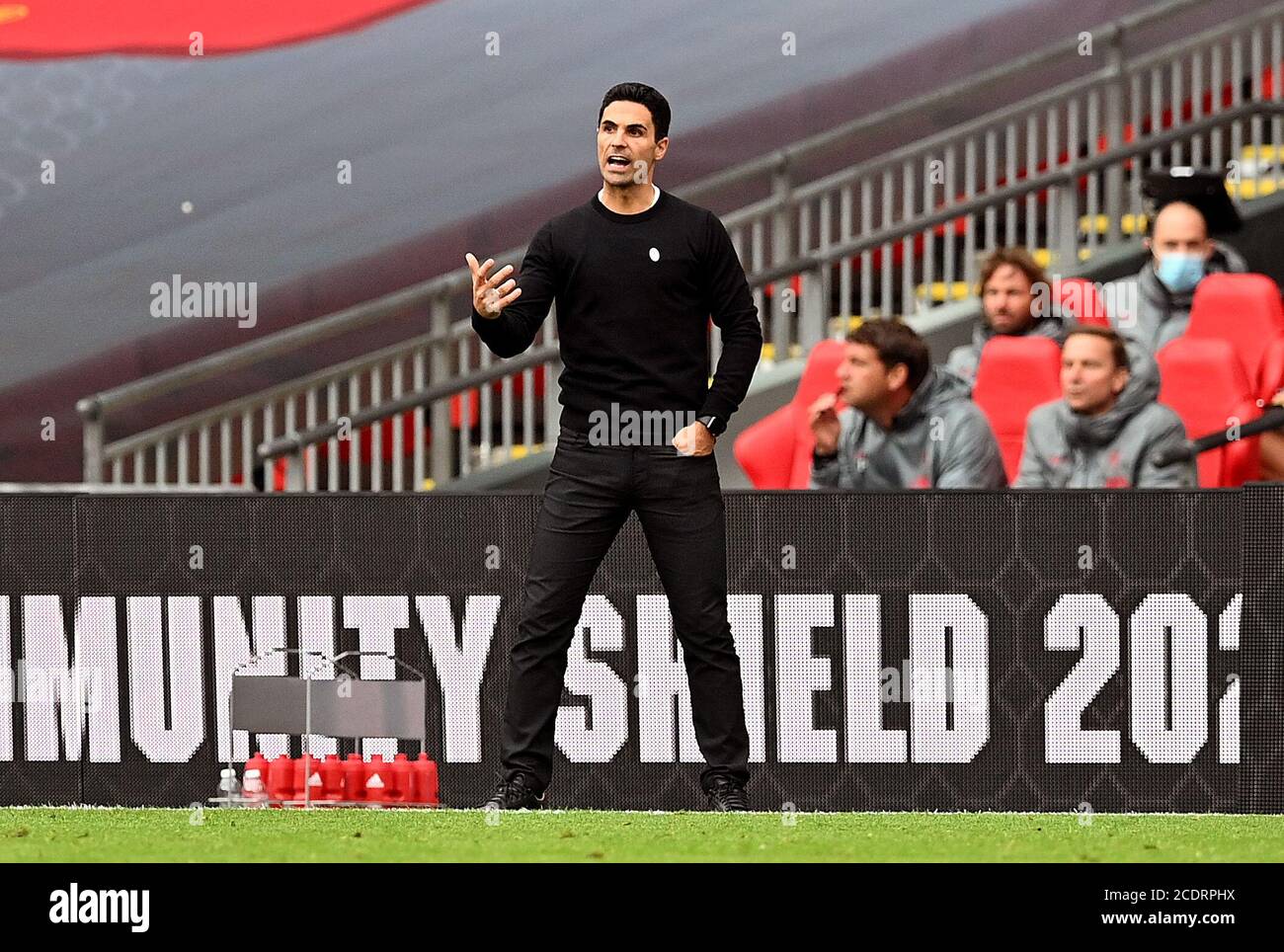 Arsenal manager Mikel Arteta on the touchline during the Community ...