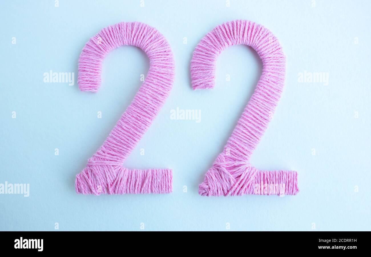 Knitted numbers hi-res stock photography and images - Alamy