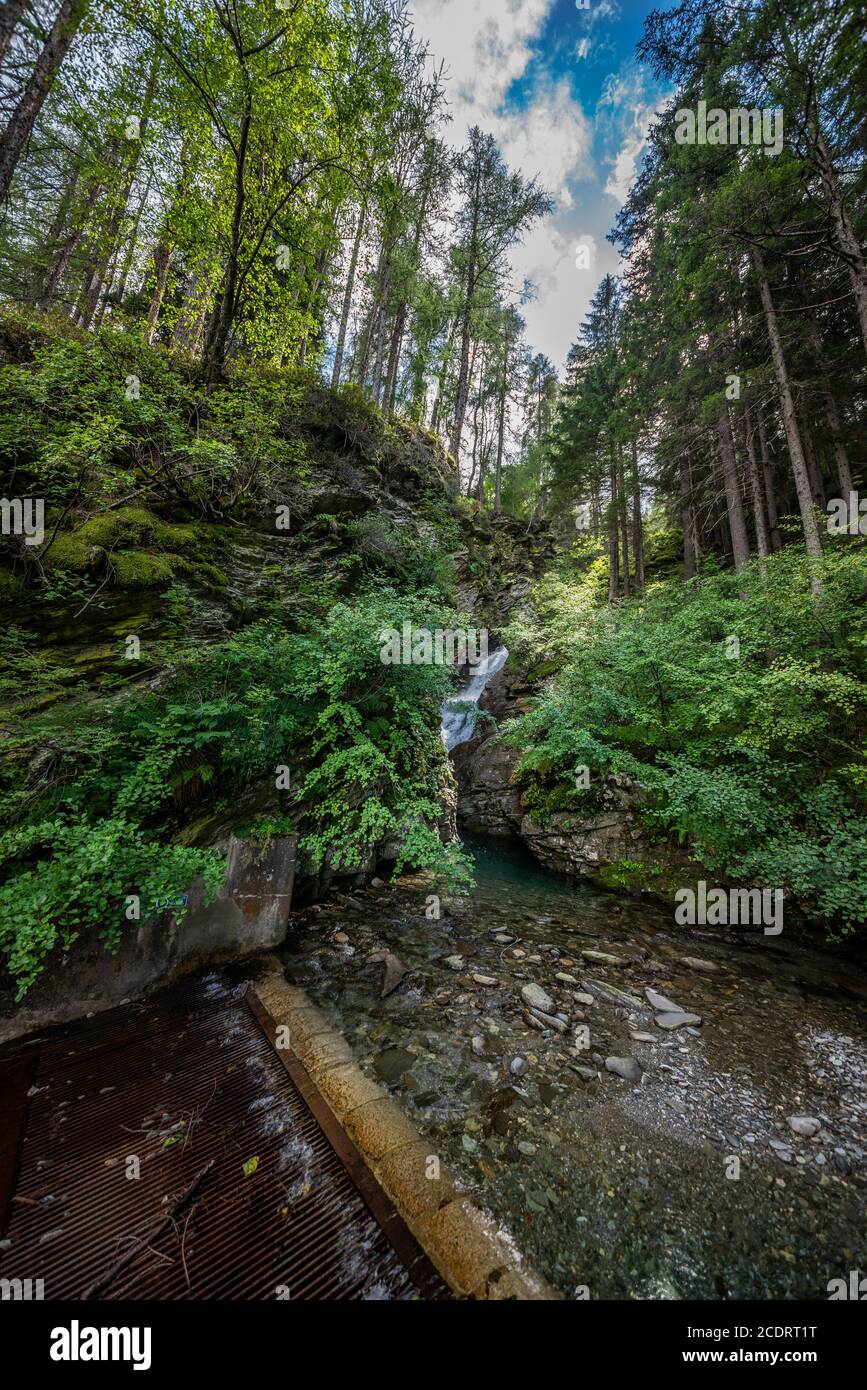 Panorama - Valle Spluga Stock Photo - Alamy