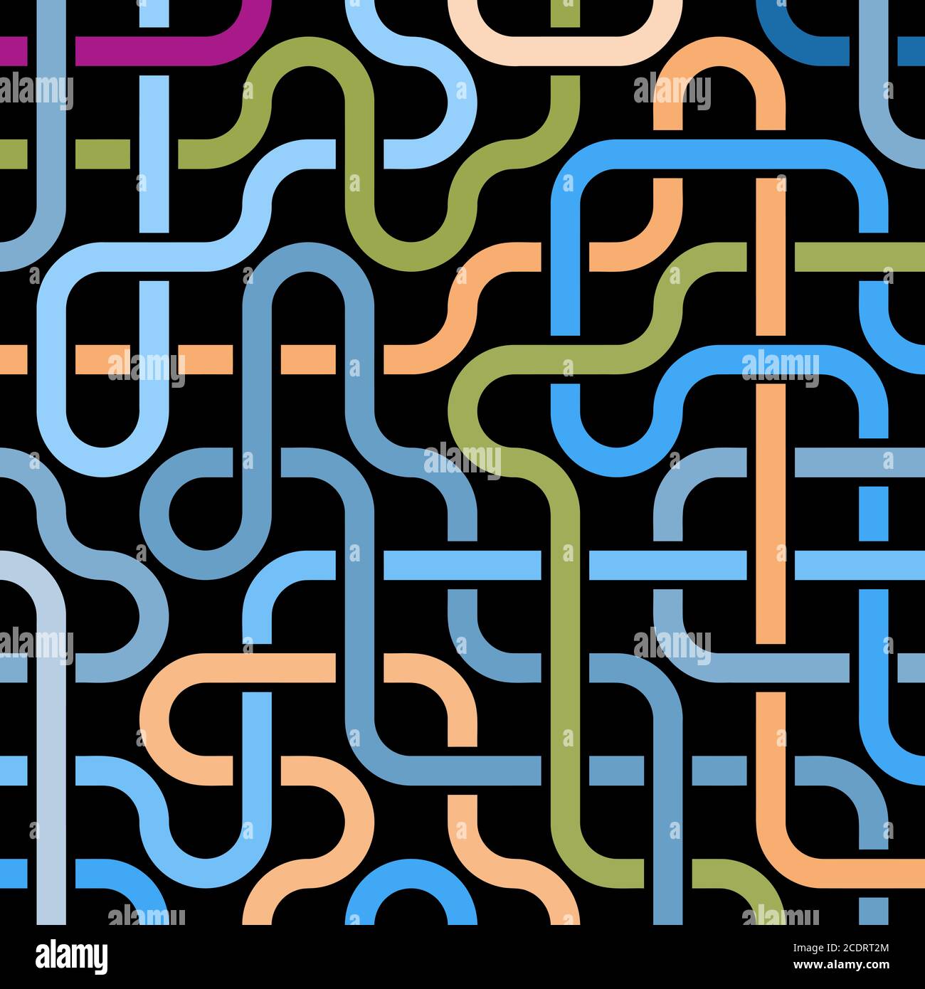 Pipeline grid. Abstract geometric design of tubes. industrial ...