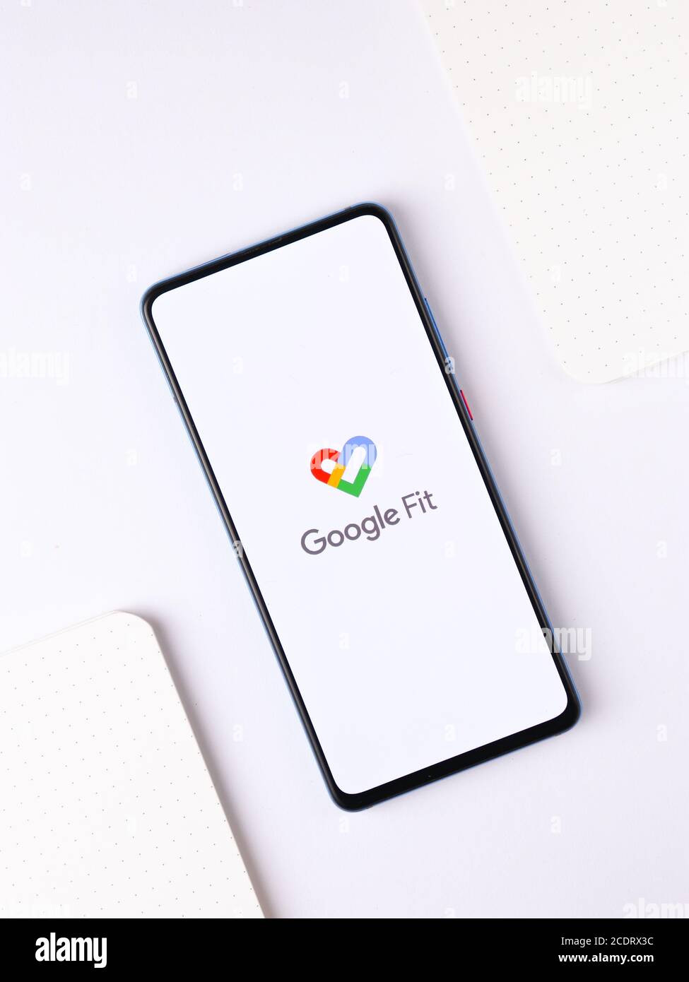 Assam, india - August 22, 2020 : Google fit logo on phone screen stock ...