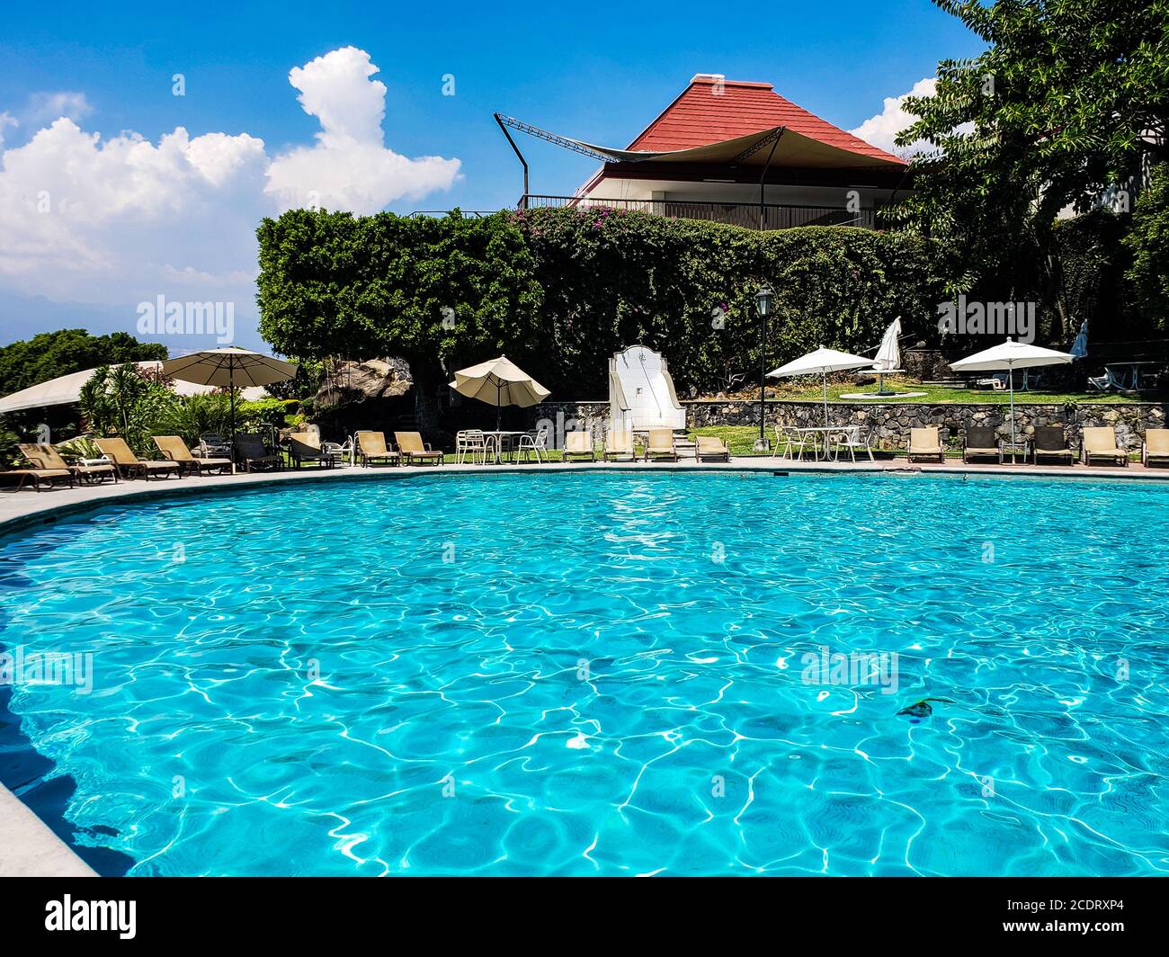 Holidays in the hotel pool Stock Photo - Alamy