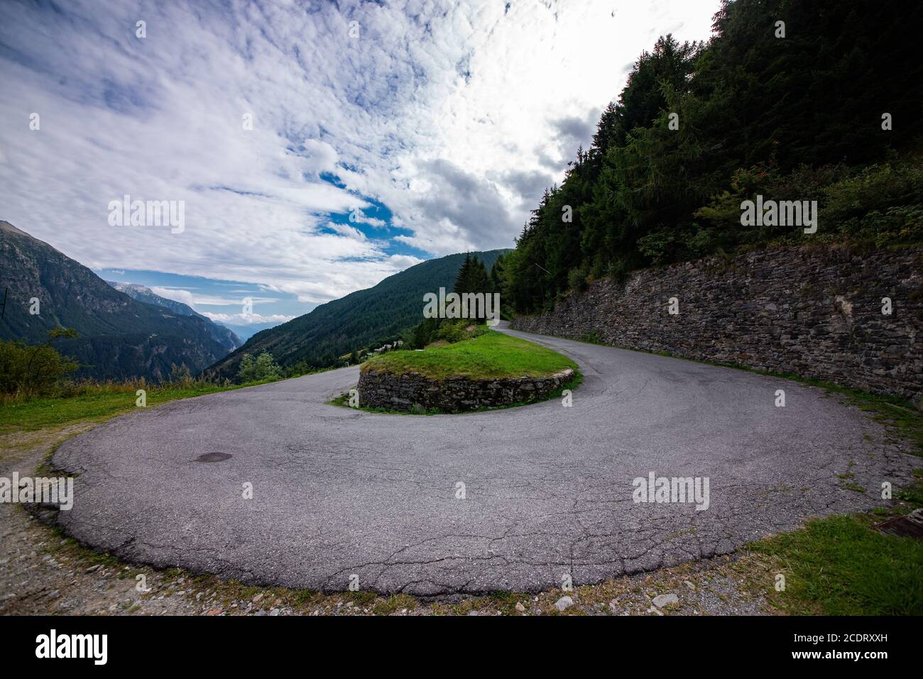 Panorama - Valle Spluga Stock Photo - Alamy