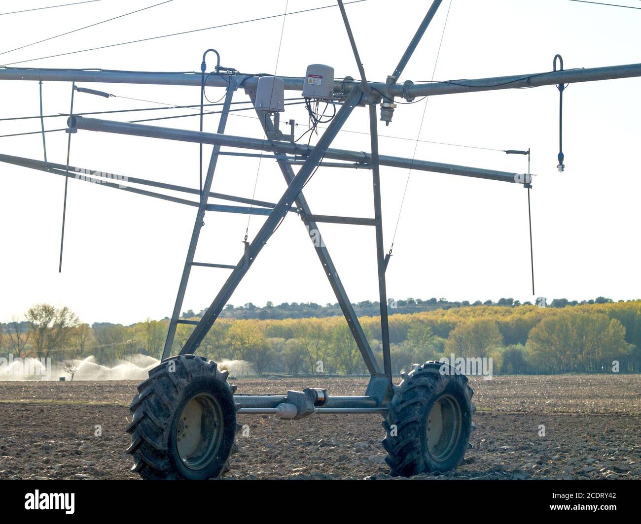 Irrigation system on countryside Stock Photo - Alamy