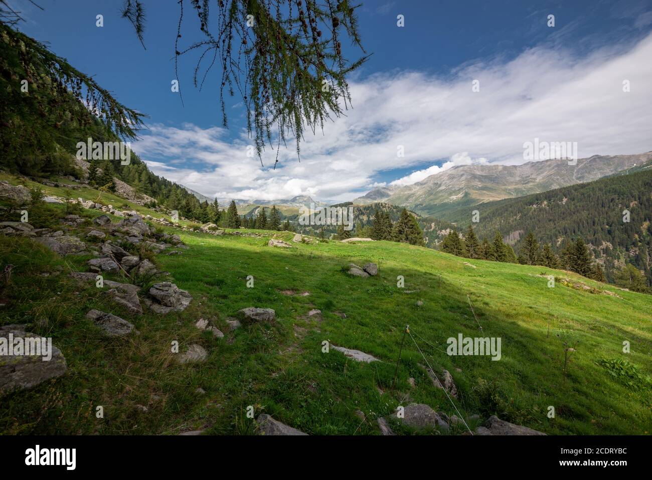 Panorama - Valle Spluga Stock Photo - Alamy