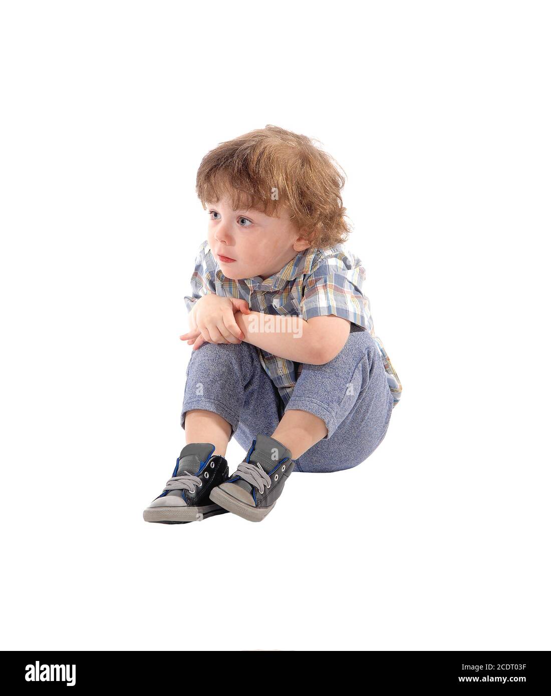 Portrait of serious little boy Stock Photo - Alamy