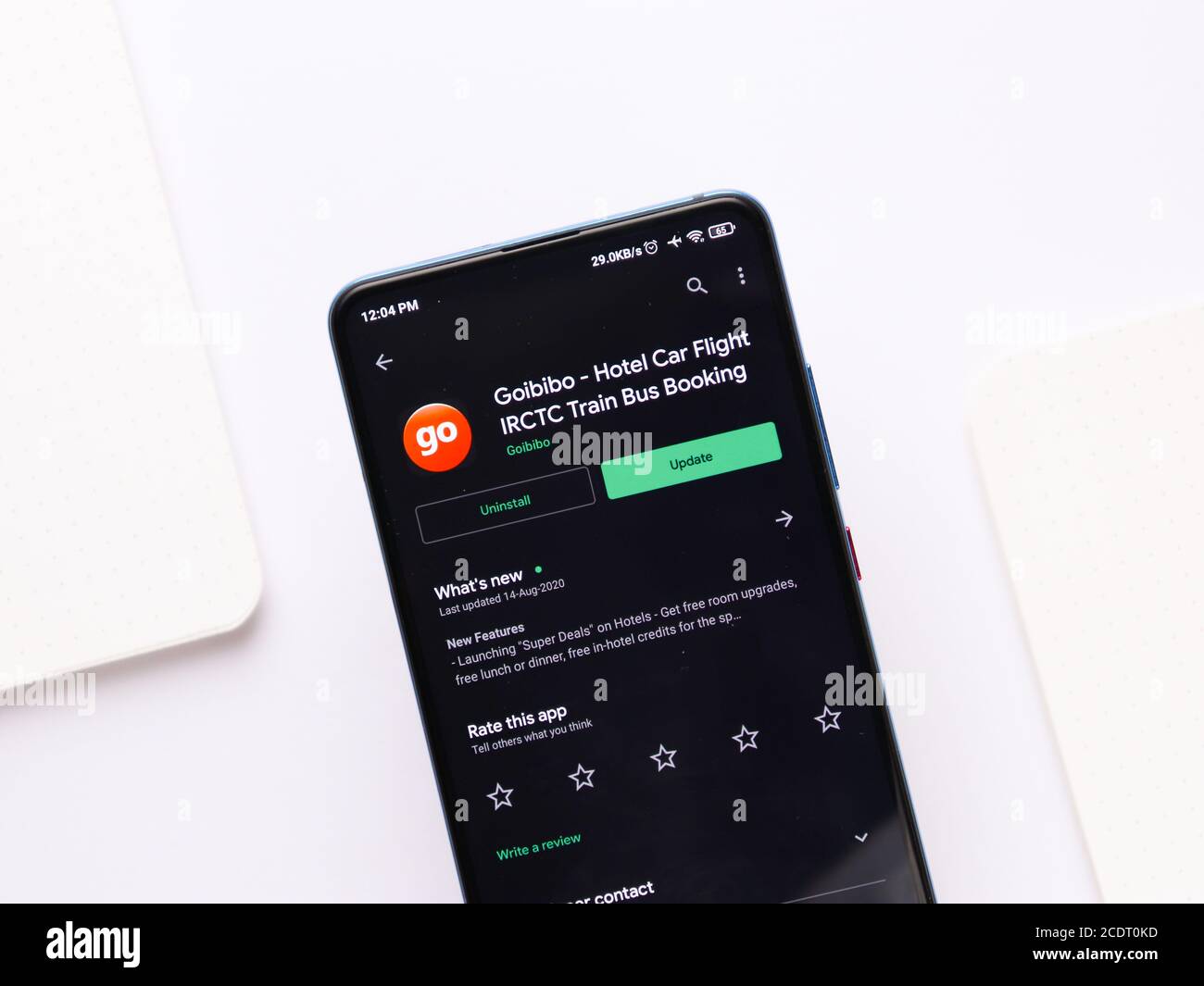 Assam, india - August 22, 2020 : Goibibo logo on phone screen stock ...