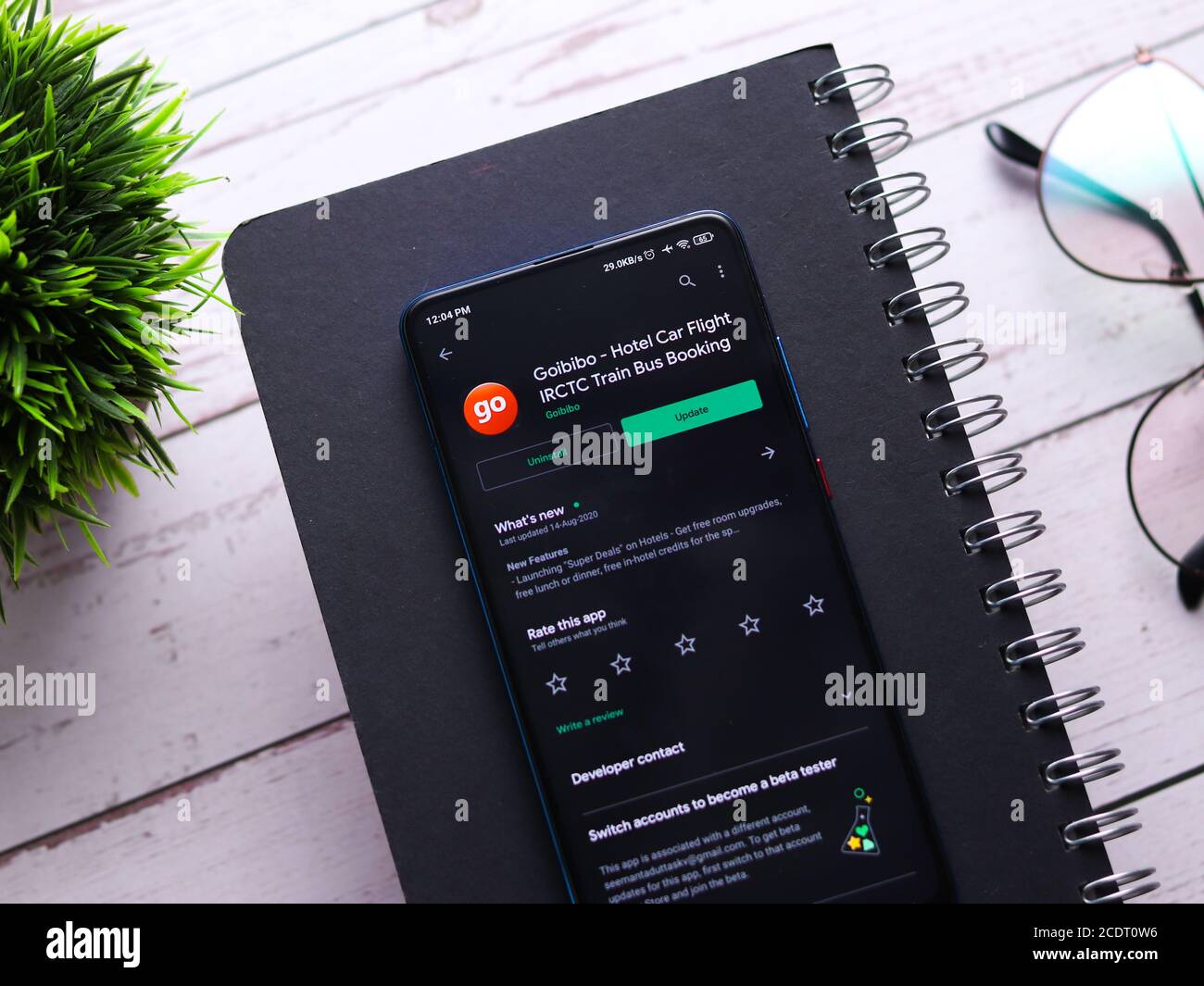 Assam, india - August 22, 2020 : Goibibo logo on phone screen stock ...