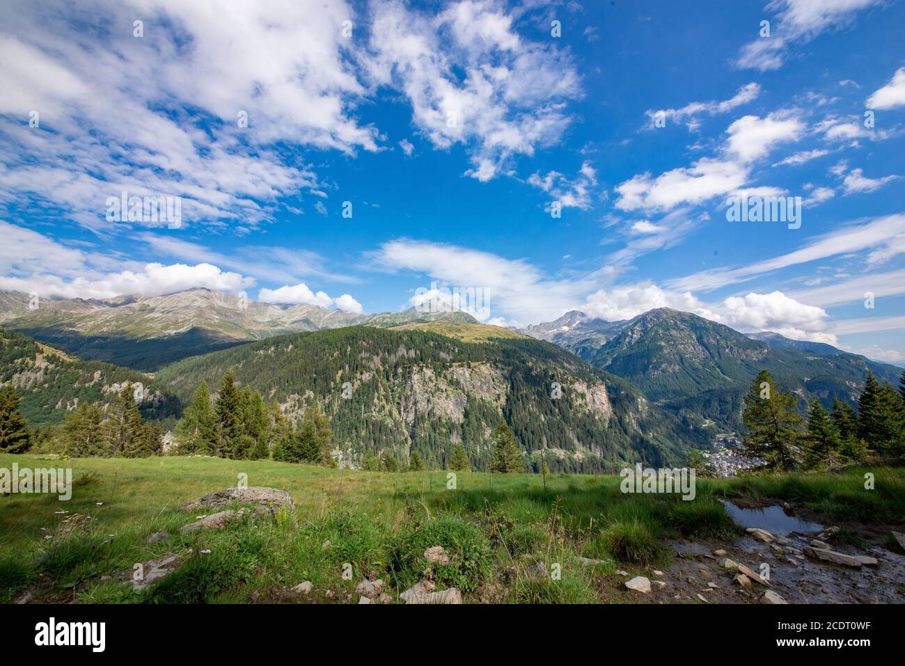 Panorama - Valle Spluga Stock Photo - Alamy