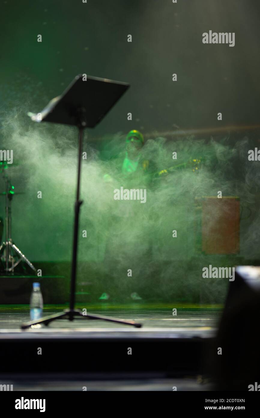 Texture background for design. Stage light and defocus and blur ...