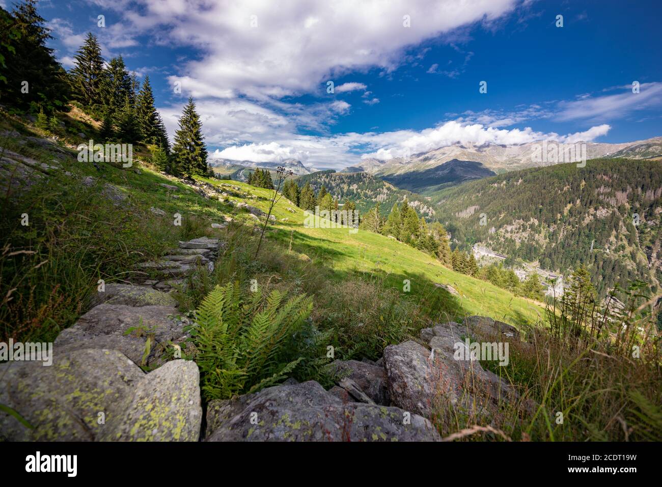 Panorama - Valle Spluga Stock Photo - Alamy