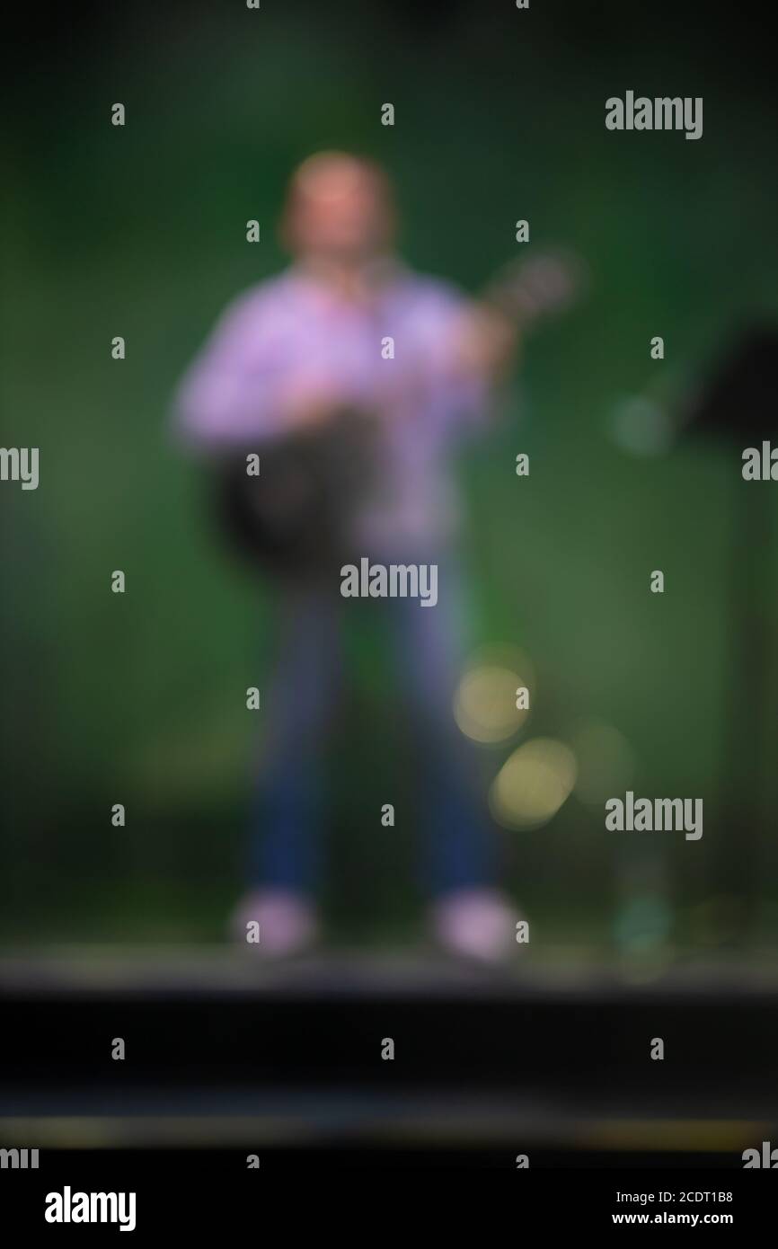 Blur defocus texture, background for design. Singers and musicians ...