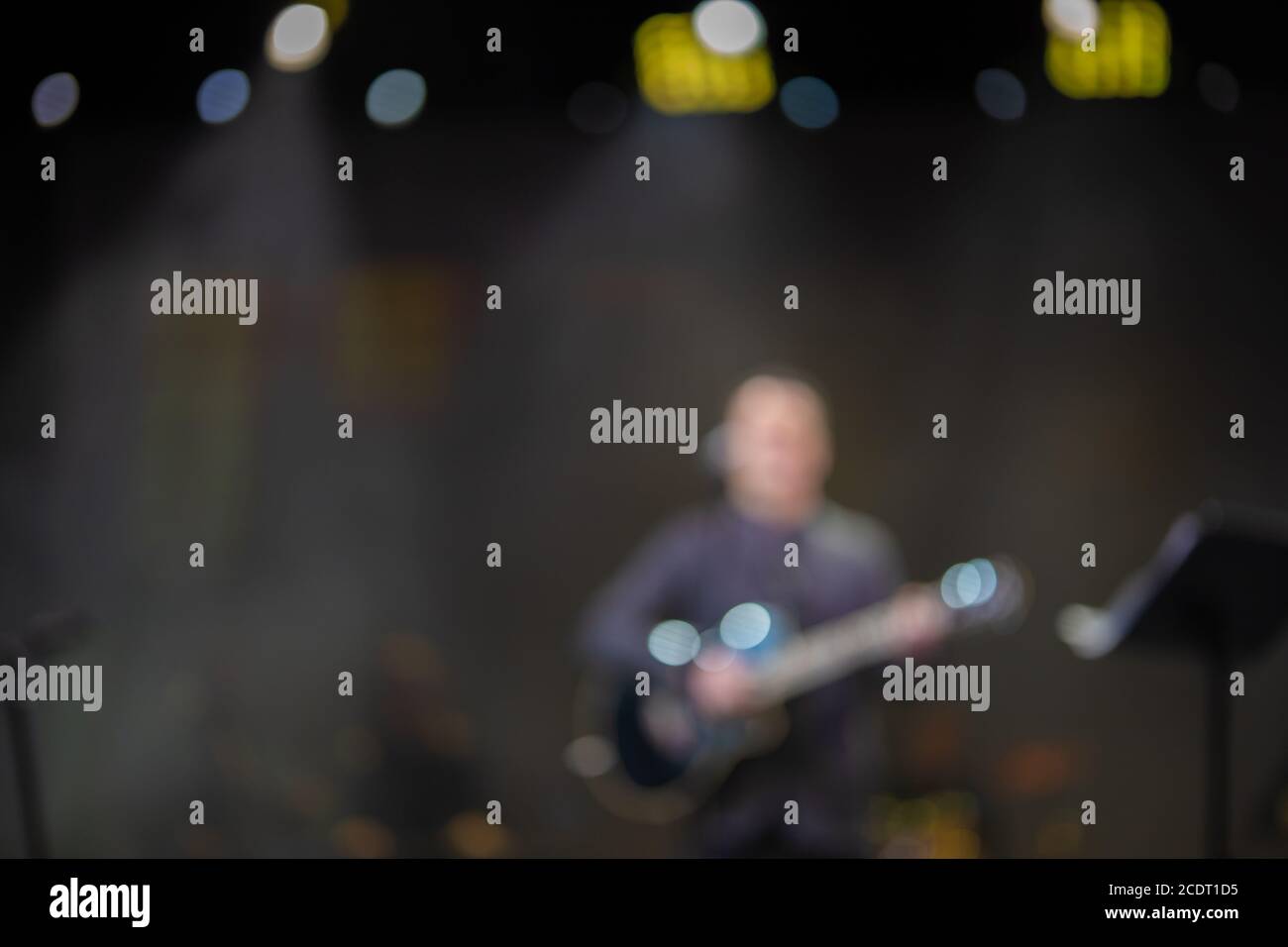 Blur defocus texture, background for design. Singers and musicians ...