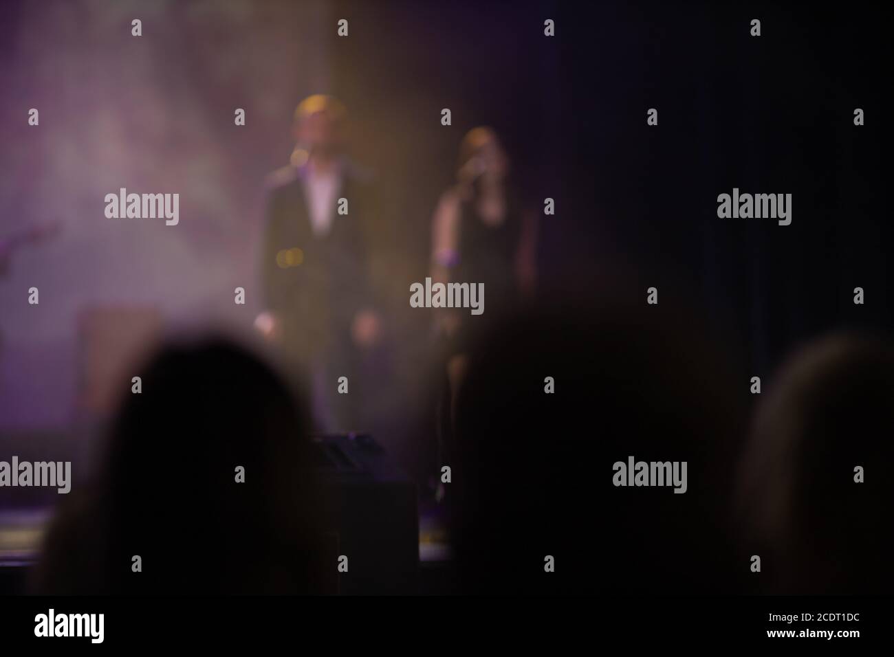 Blur defocus texture, background for design. Singers and musicians ...