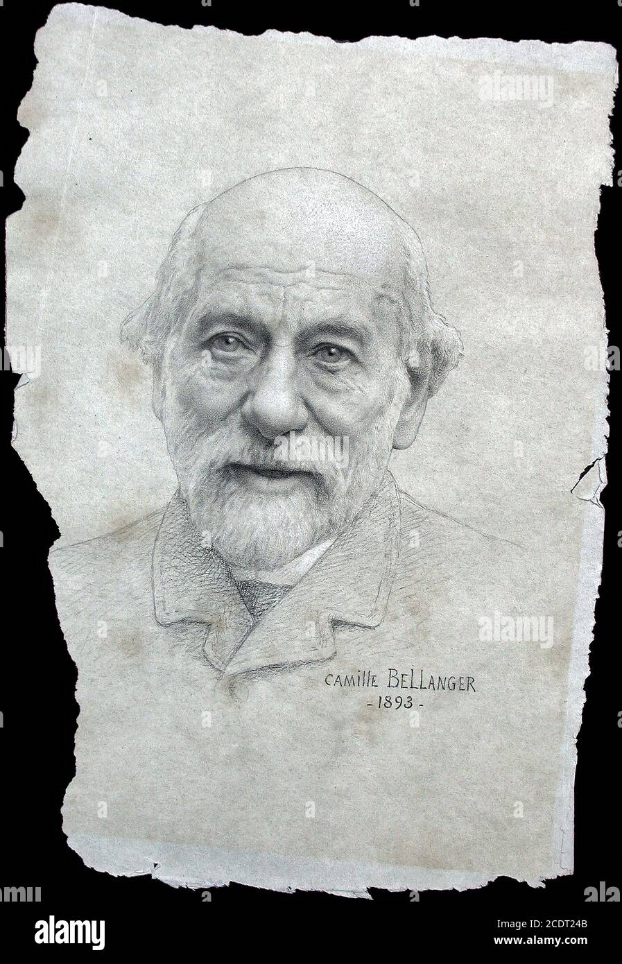 Bellanger Camille Felix - Old Man - French School - 19th Century Stock ...