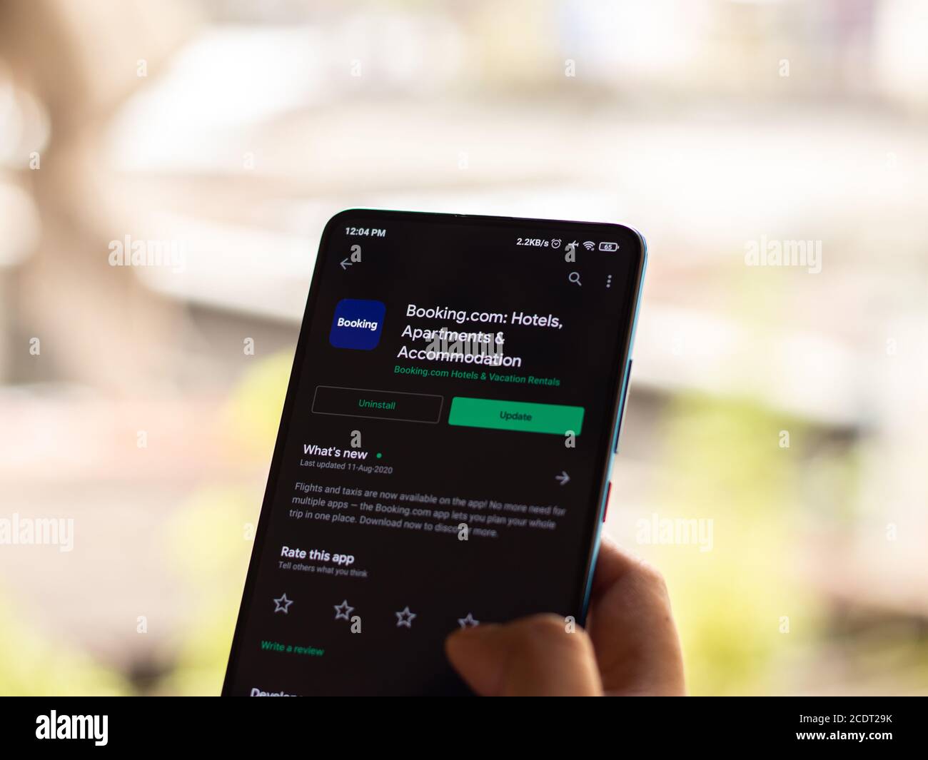 Assam, india - August 22, 2020 : Booking.com logo on phone screen stock ...
