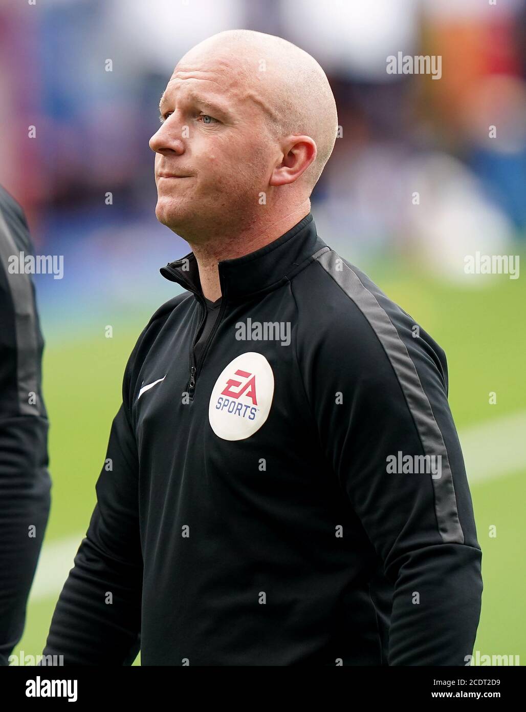 Referee Simon Hooper before the pre-season friendly at Selhurst Park ...