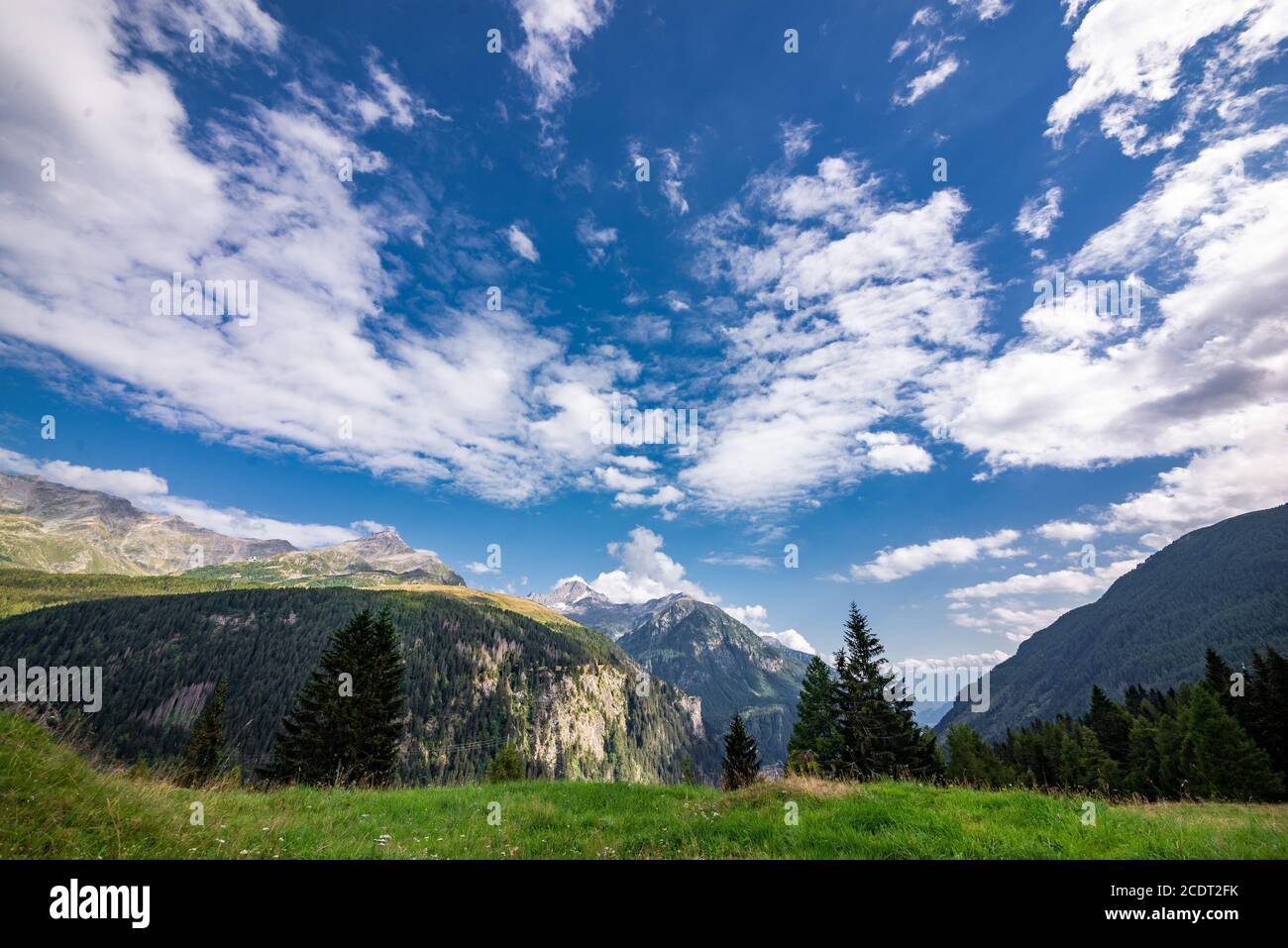 Panorama - Valle Spluga Stock Photo - Alamy