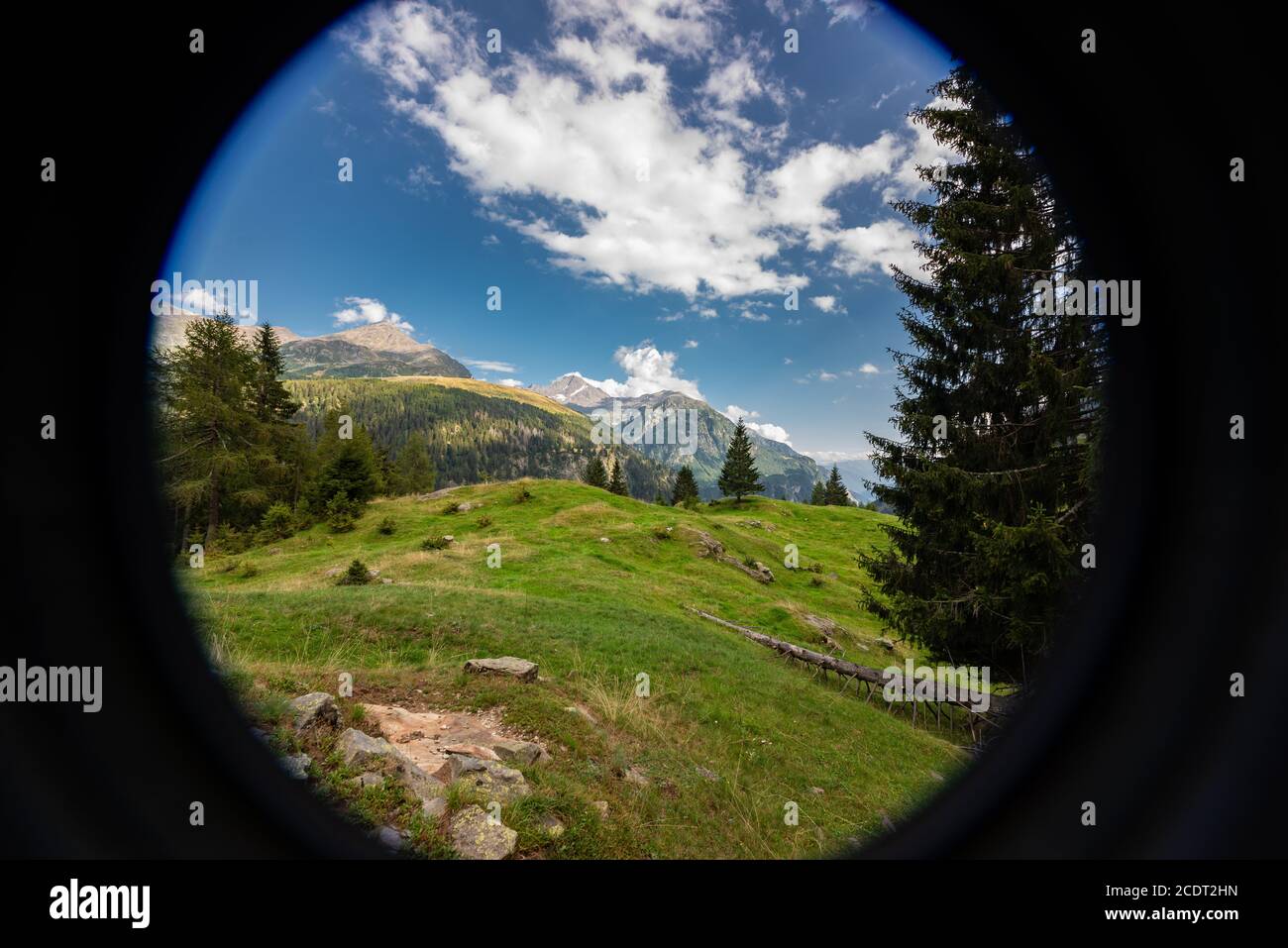 Panorama - Valle Spluga Stock Photo - Alamy