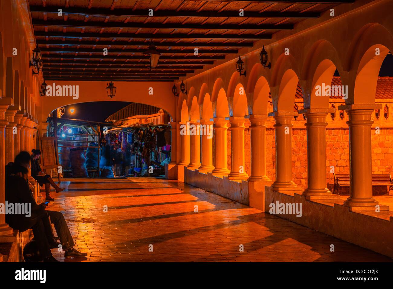 Street market at Mirador de la Recoleta, Sucre,,constitutional capital ...