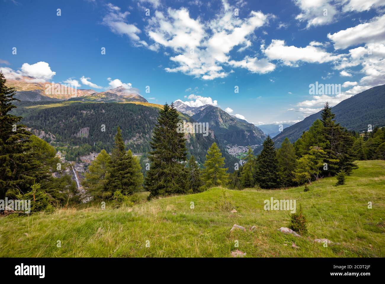 Panorama - Valle Spluga Stock Photo - Alamy