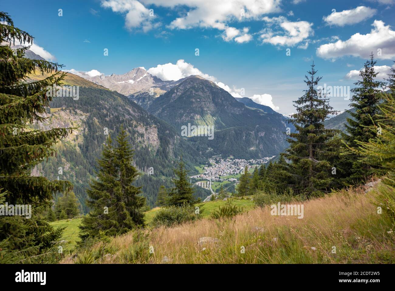 Panorama - Valle Spluga Stock Photo - Alamy