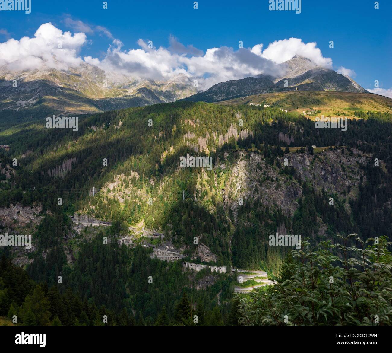 Panorama - Valle Spluga Stock Photo - Alamy