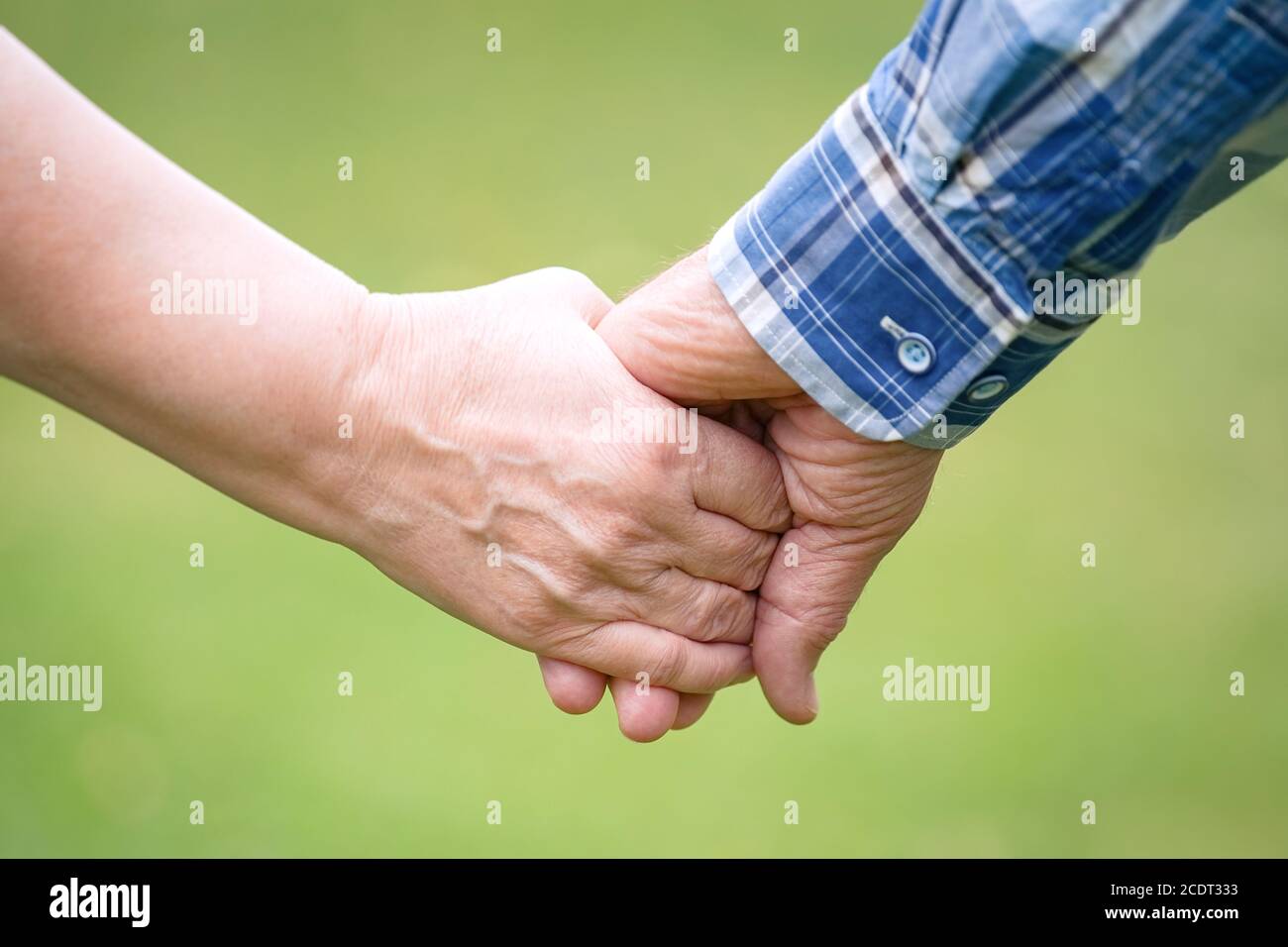 Elderly woman hand held hi-res stock photography and images - Alamy